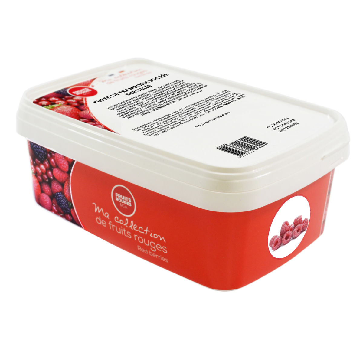 Frozen Puree Raspberry 1kg - Aktina Foods