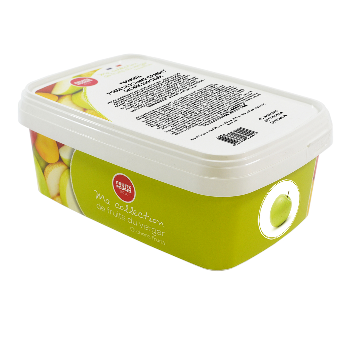 Frozen Puree Apple Granny Smith 10% 1kg - Aktina Foods